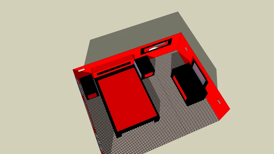 cuarto rojo | 3D Warehouse