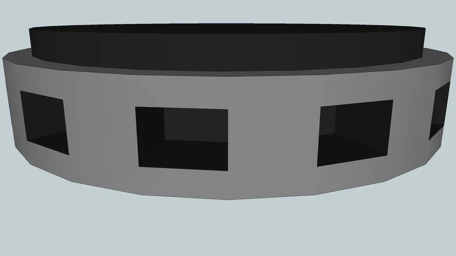 Silver Shields Tank Viewing Port | 3D Warehouse