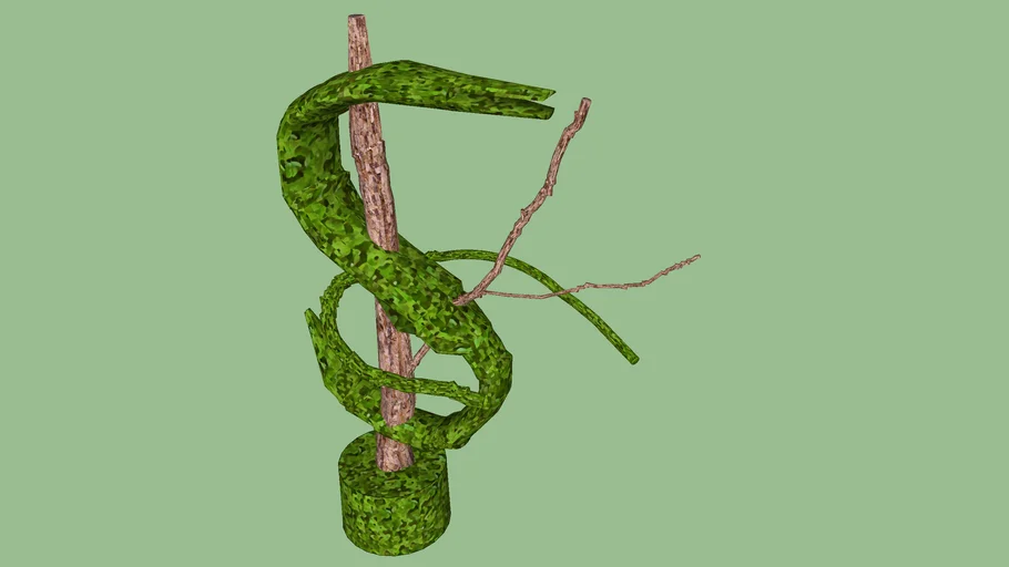 The S Shape Bush - Sketchup 8. | 3D Warehouse