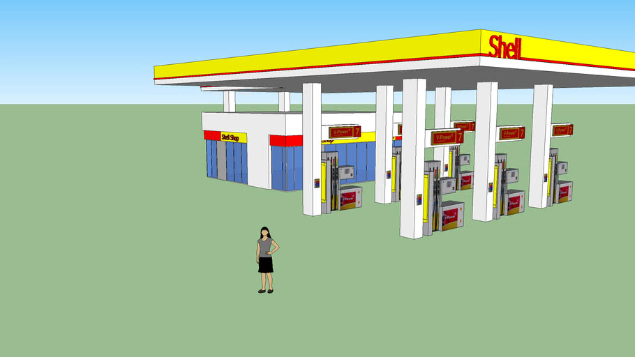 Shell Gas Station | 3D Warehouse