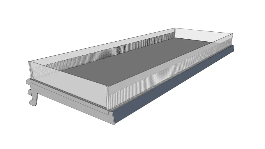 Shelf with Acrylic Risers (Retail) | 3D Warehouse