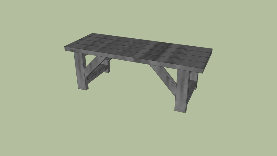 WOOD BENCH | 3D Warehouse