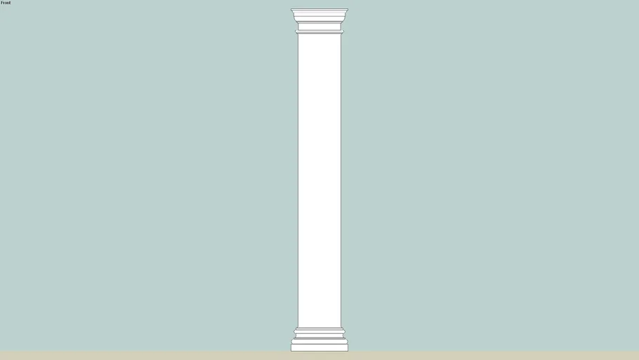 Doric column straight | 3D Warehouse