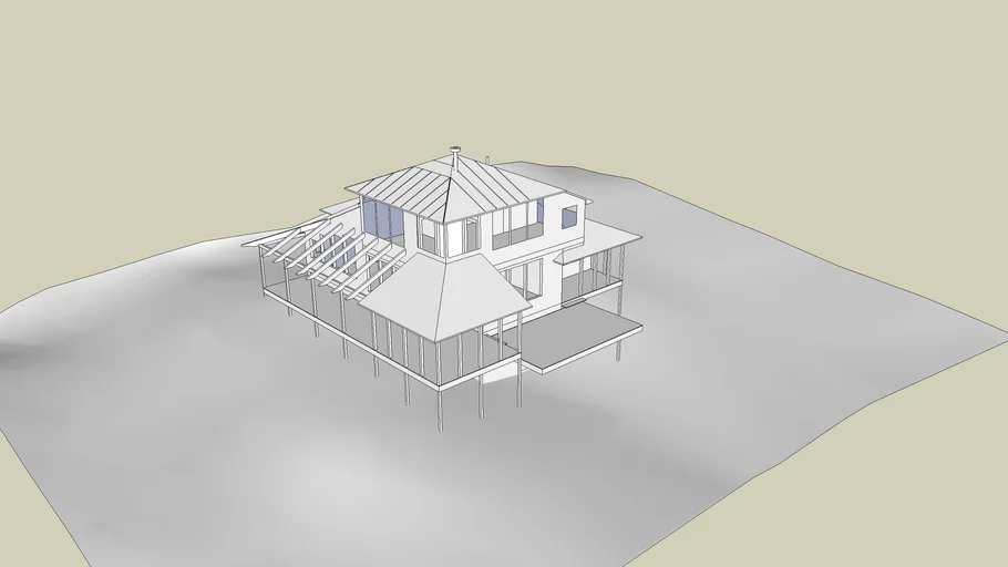 Hillside house | 3D Warehouse