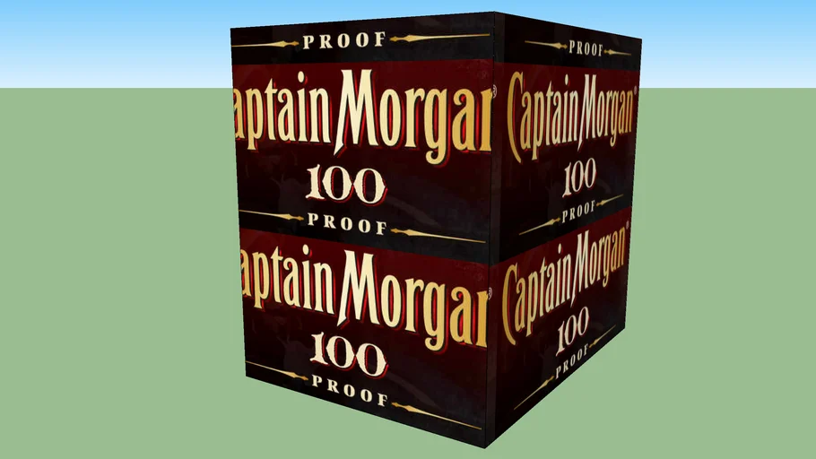 Captain Morgan 100 Proof Case | 3D Warehouse