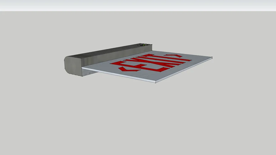 EXIT SIGN | 3D Warehouse