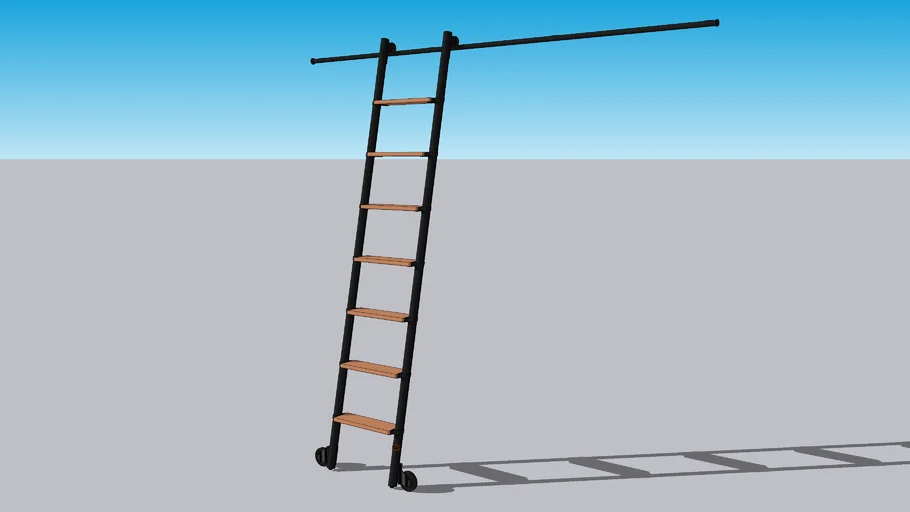 Alta Rolling Ladder 93in | 3D Warehouse