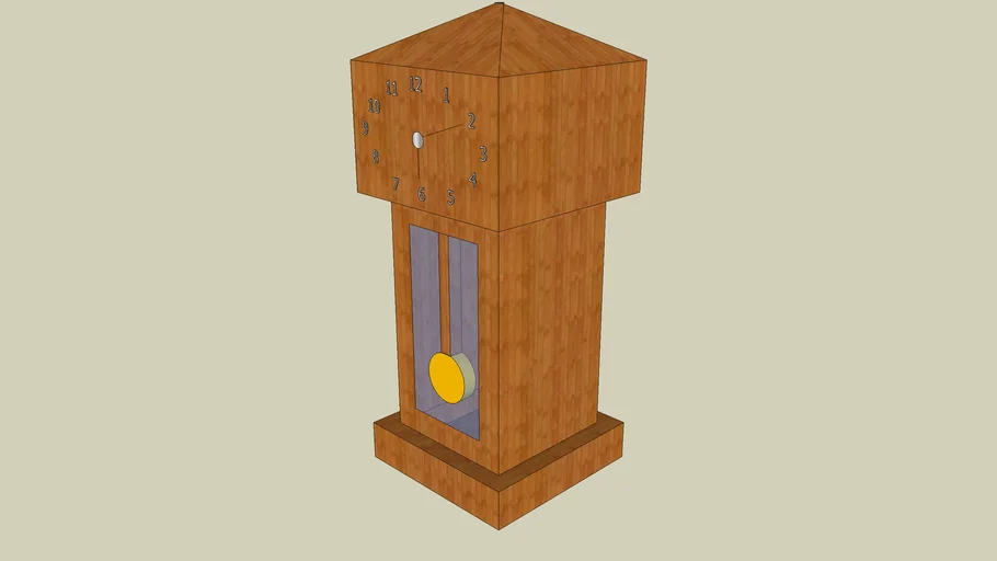Small Grandfather clock. | 3D Warehouse