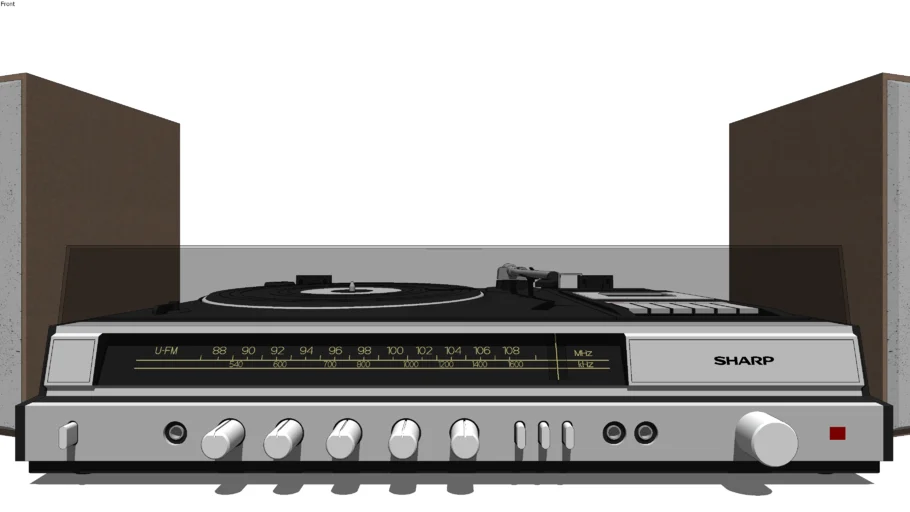 Sharp SG-160H turntable | 3D Warehouse