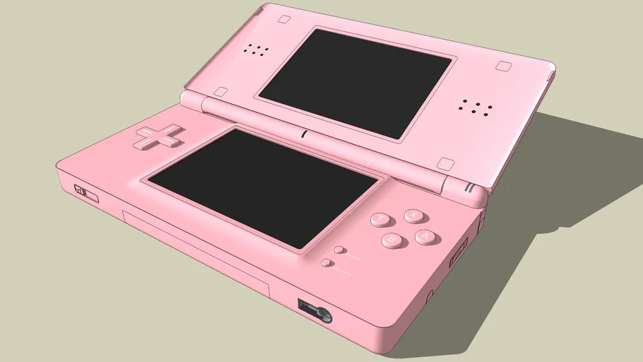 DS Lite Opened Pink (Good 100%) | 3D Warehouse