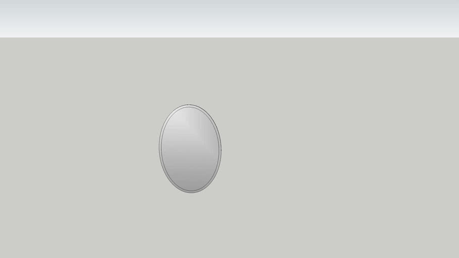 Mirror 24' x 36' Oval Frameless | 3D Warehouse