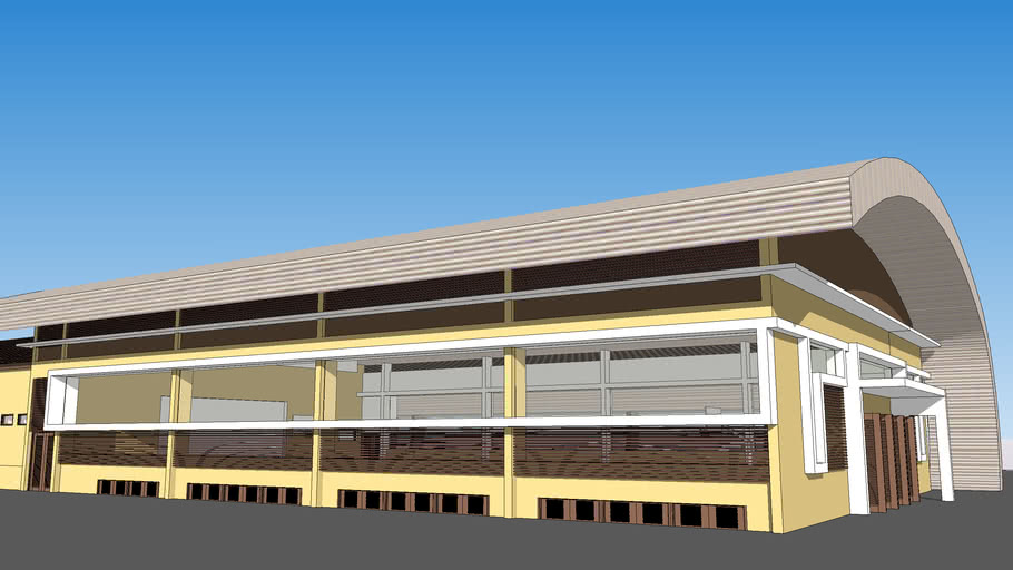 MULTIPURPOSE RAIN SHELTER HALL | 3D Warehouse