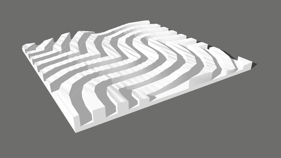 CANYONS 1 Wall / Soundproofing Panel | 3D Warehouse
