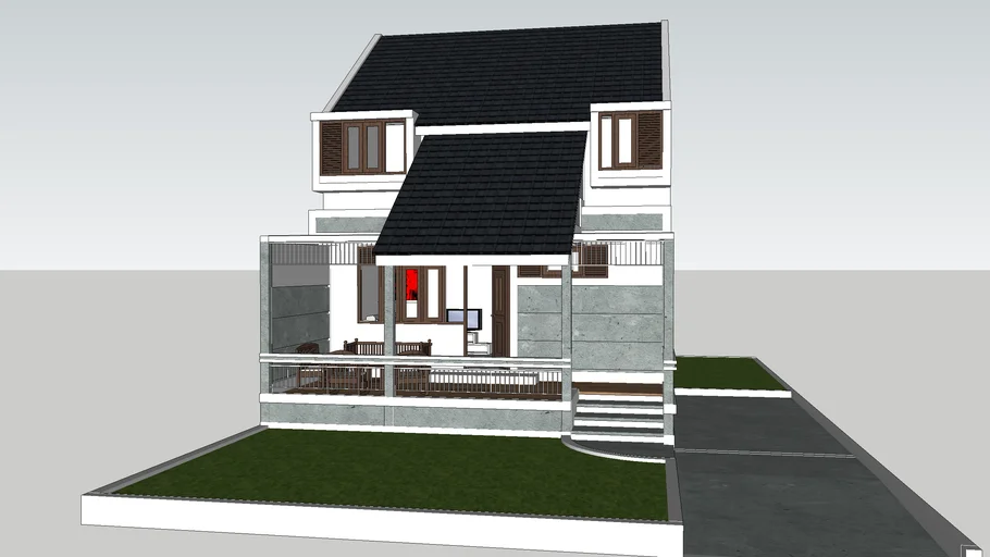 Small Modern Victorian House | 3D Warehouse