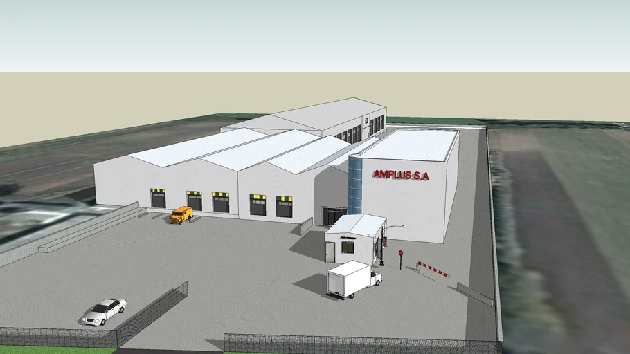 Magazyny firmy AMPLUS S.A w Niegardowie k. Krakowa | 3D Warehouse