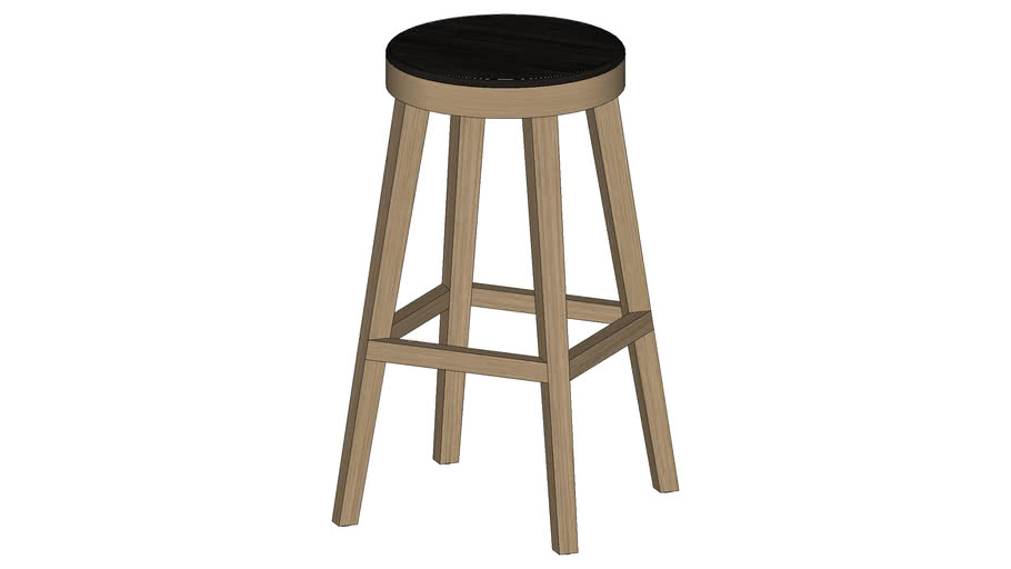 Butaco de madera | 3D Warehouse