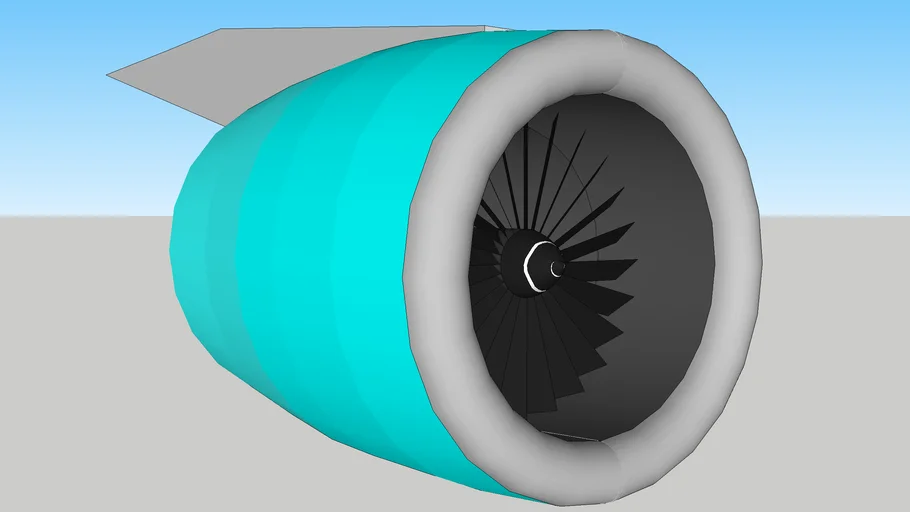 Turbofan engine | 3D Warehouse