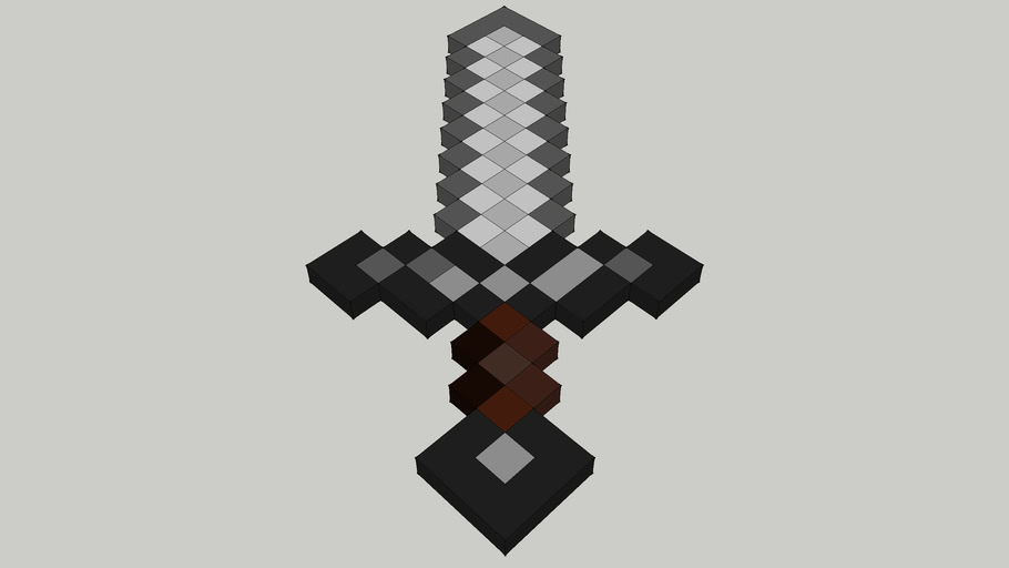 minecraft iron sword (large) | 3D Warehouse