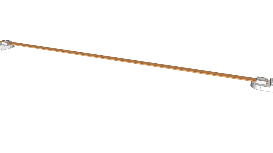 12Inch (300mm) Cabinet friction stay / Hinge | 3D Warehouse