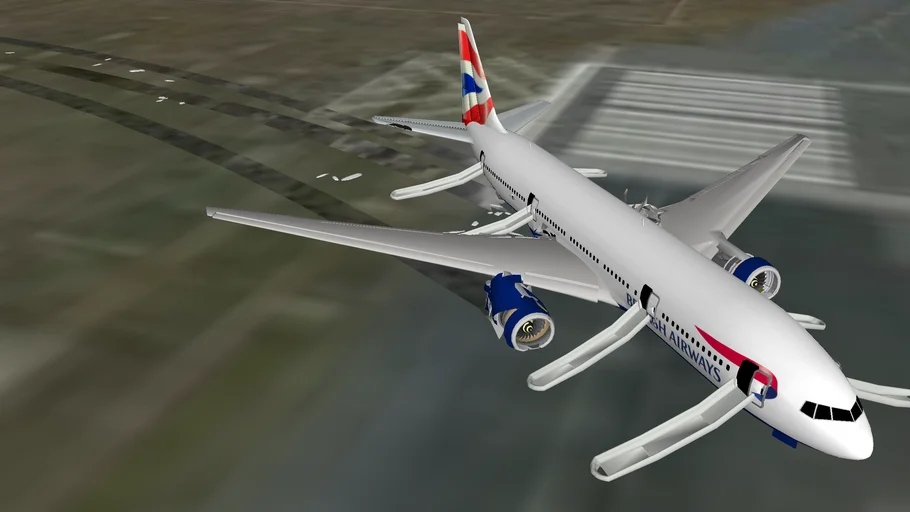 British Airways Flight 38 - 17 Jan 2008 | 3D Warehouse