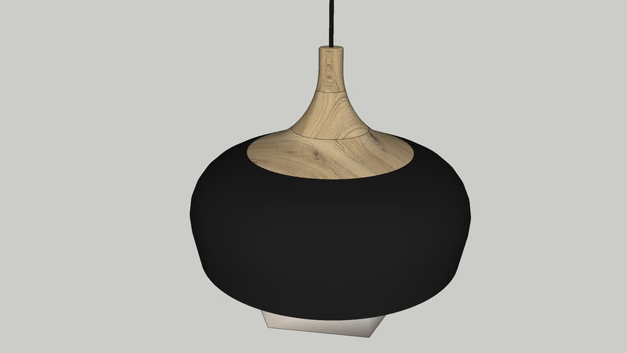 ENSCAPE_ASSET Pendant Coco Light Oak Black | 3D Warehouse