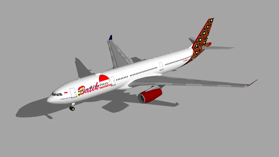 Batik Air Airbus A330-300 3 | 3D Warehouse