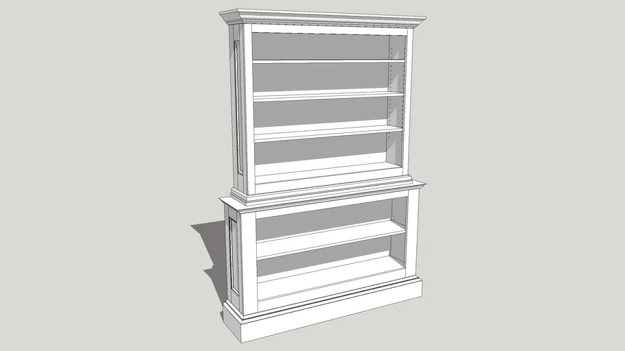 Large Painted Bookcase | 3D Warehouse
