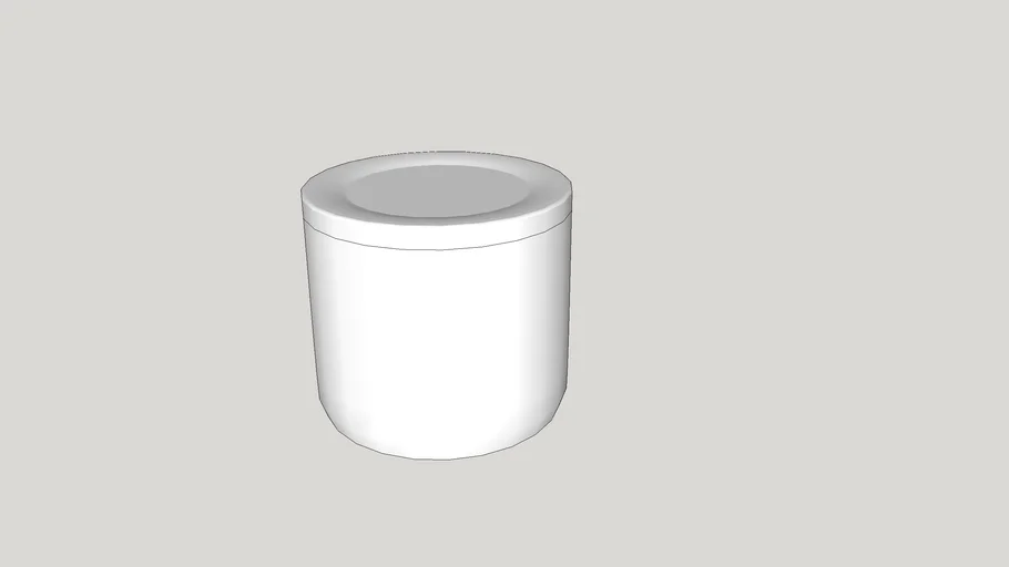 4 1/2' Short Jar with Lid | 3D Warehouse