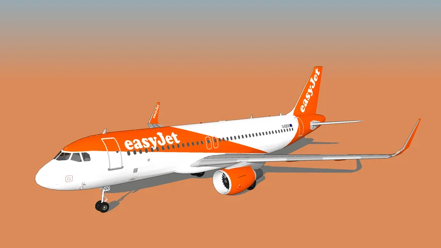 easyjet airlines a320neo | 3D Warehouse