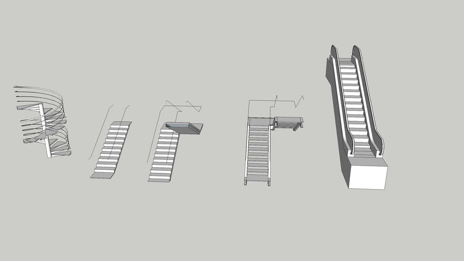 Stairs, Elevator | 3D Warehouse