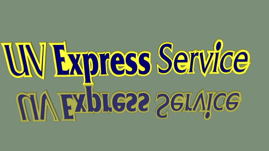 UV Express Service Logo | 3D Warehouse