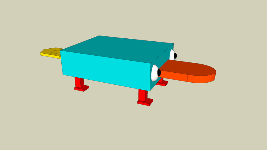 Perry the platipus Inaction figure | 3D Warehouse