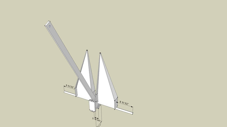 Fluke (Danforth) Anchor with angled arm | 3D Warehouse