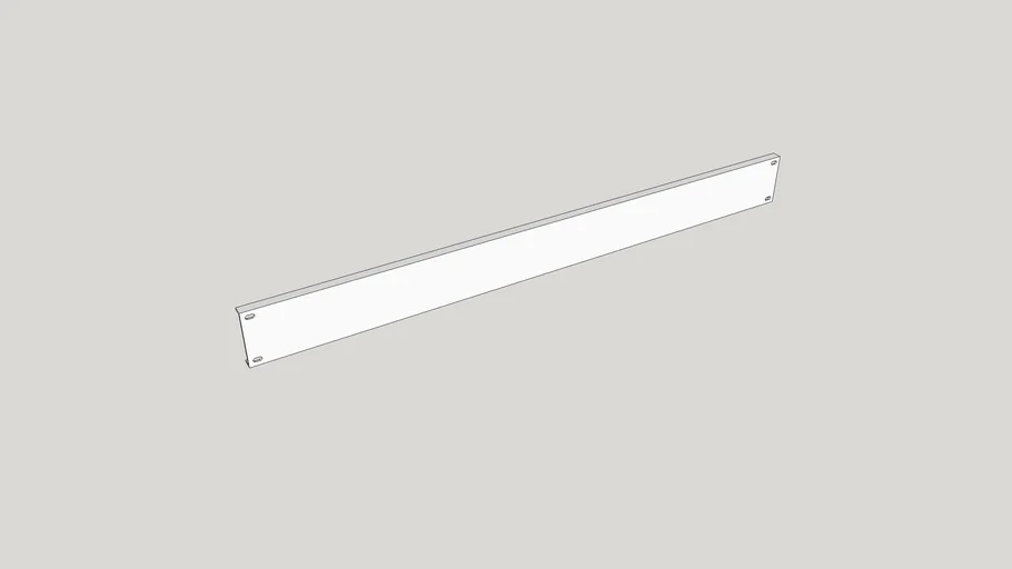 1U Rack Blank | 3D Warehouse