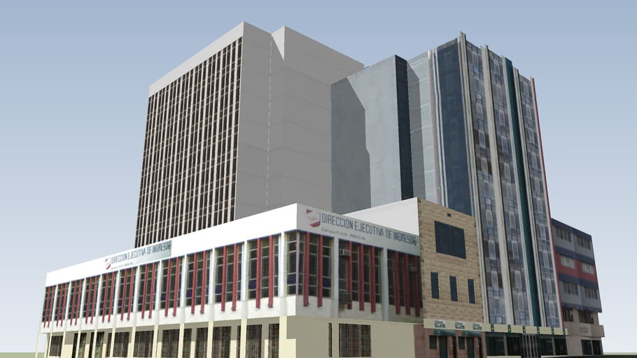 Direccion Ejecutiva de Ingresos y Edificios Plaza Morazan | 3D Warehouse