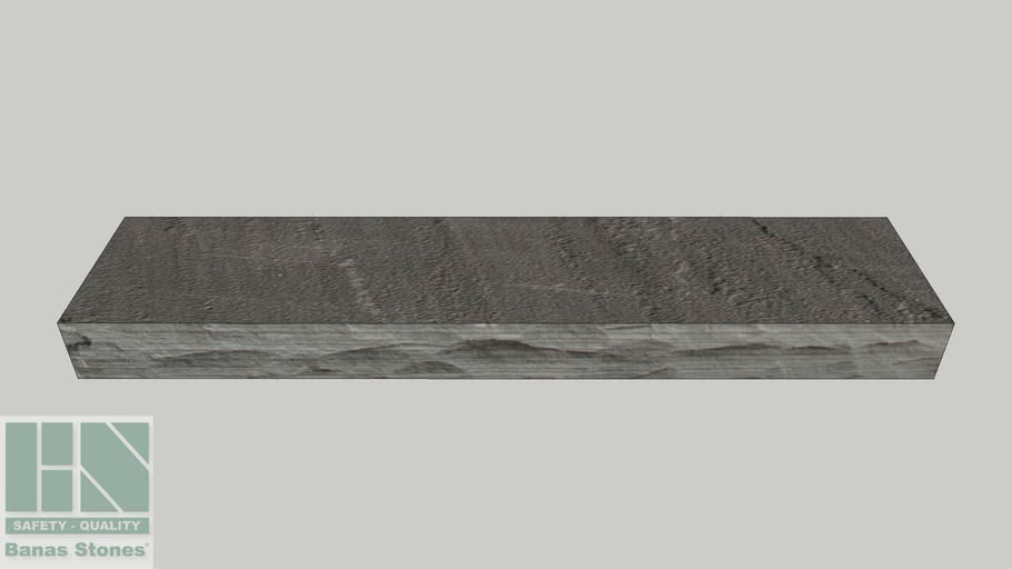 Banas Stones Natural 6' Steps/Risers - 16' x 72' - Banas Imperial Black ...