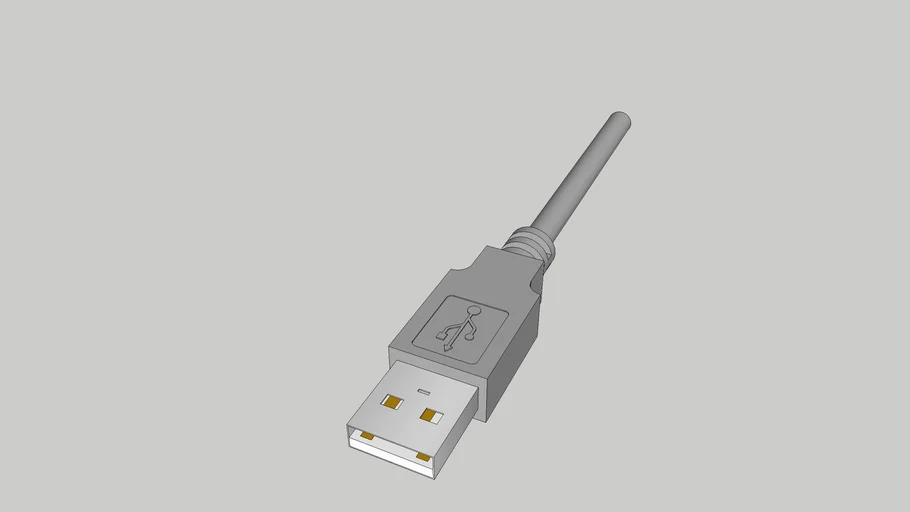 USB 2 cable end | 3D Warehouse