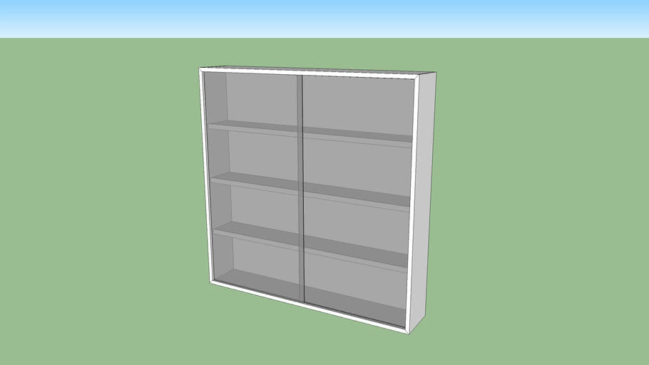 Simple Wall Mounted Display Cabinet | 3D Warehouse