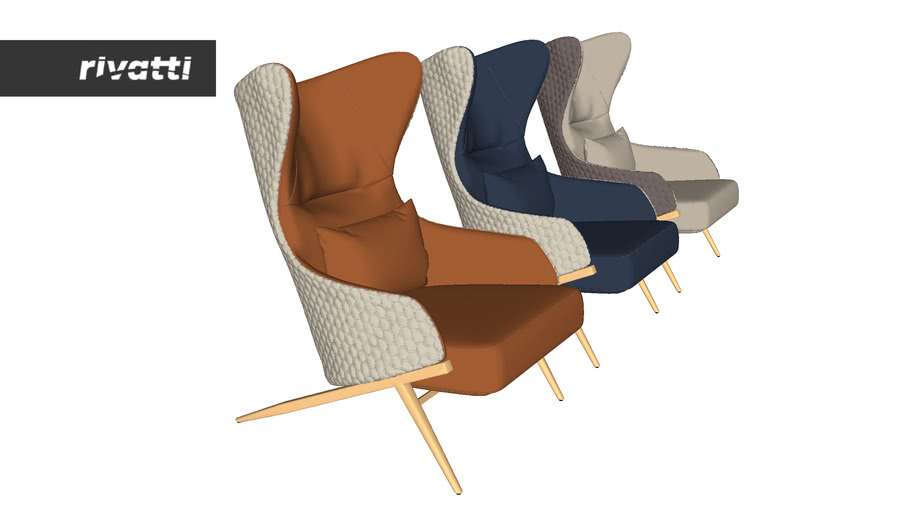 Poltrona Elizabeth - Rivatti | 3D Warehouse
