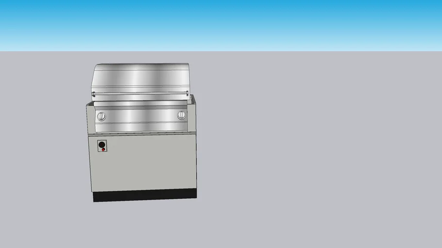 Grill Base Cabinet - Gas Stop Timer (OGB-GS) | 3D Warehouse
