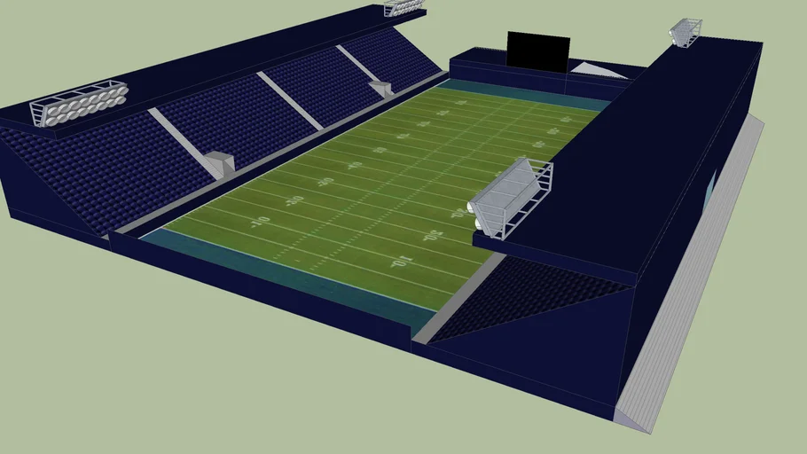 Small Football Stadium | 3D Warehouse