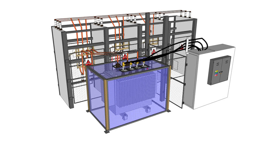 Internal transformer station (Faraday's cage) | 3D Warehouse