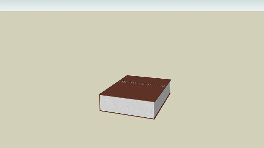 book | 3D Warehouse