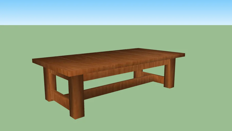 Wooden Coffee Table | 3D Warehouse
