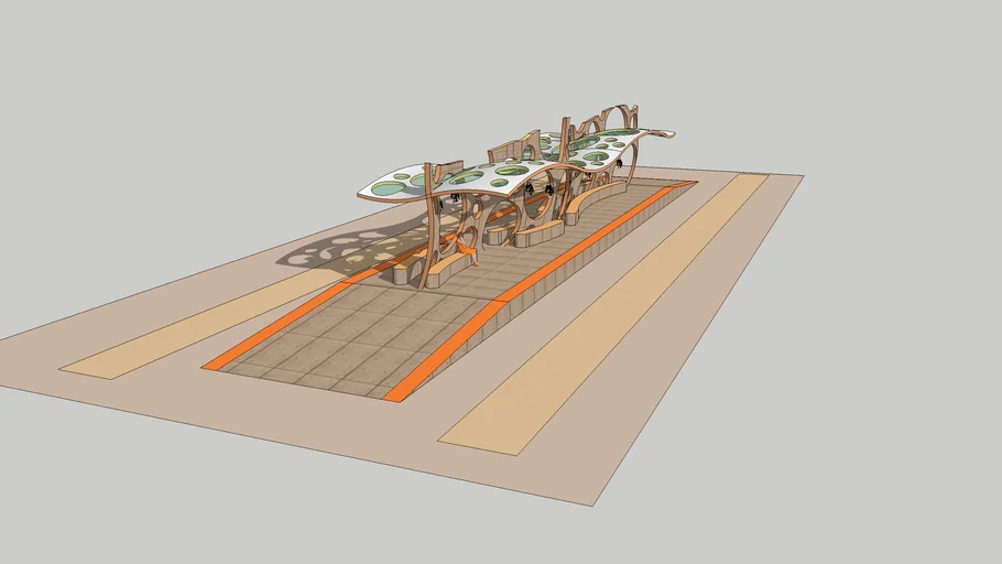 circle stat canopy | 3D Warehouse