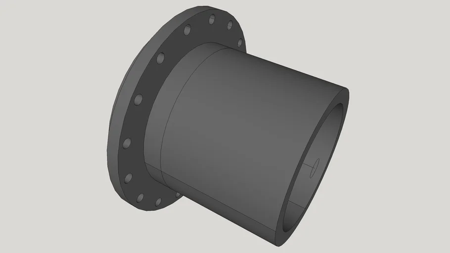 SDR 11_PE HP-krage SDR 11 m-flens_400 | 3D Warehouse