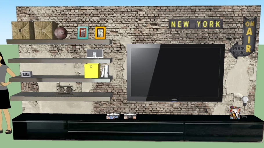 industrial tv set | 3D Warehouse