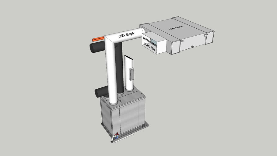 CERV2 + 2-Ton Ducted Minisplit | 3D Warehouse