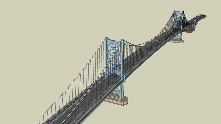 Benjamin Franklin Bridge | 3D Warehouse