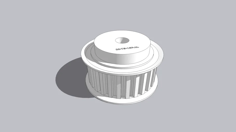 28-T5-16-AL Timing Pulley | 3D Warehouse